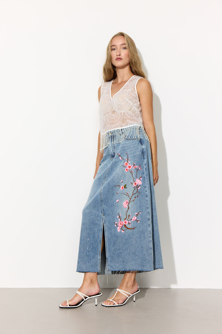 Vigdis Skirt - Light Denim